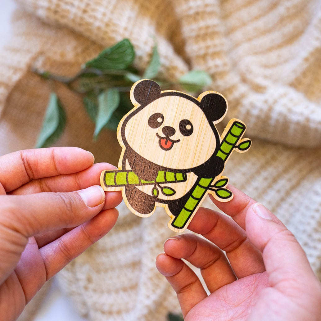 Playful Panda Bamboo Sticker – belugabeeofficial