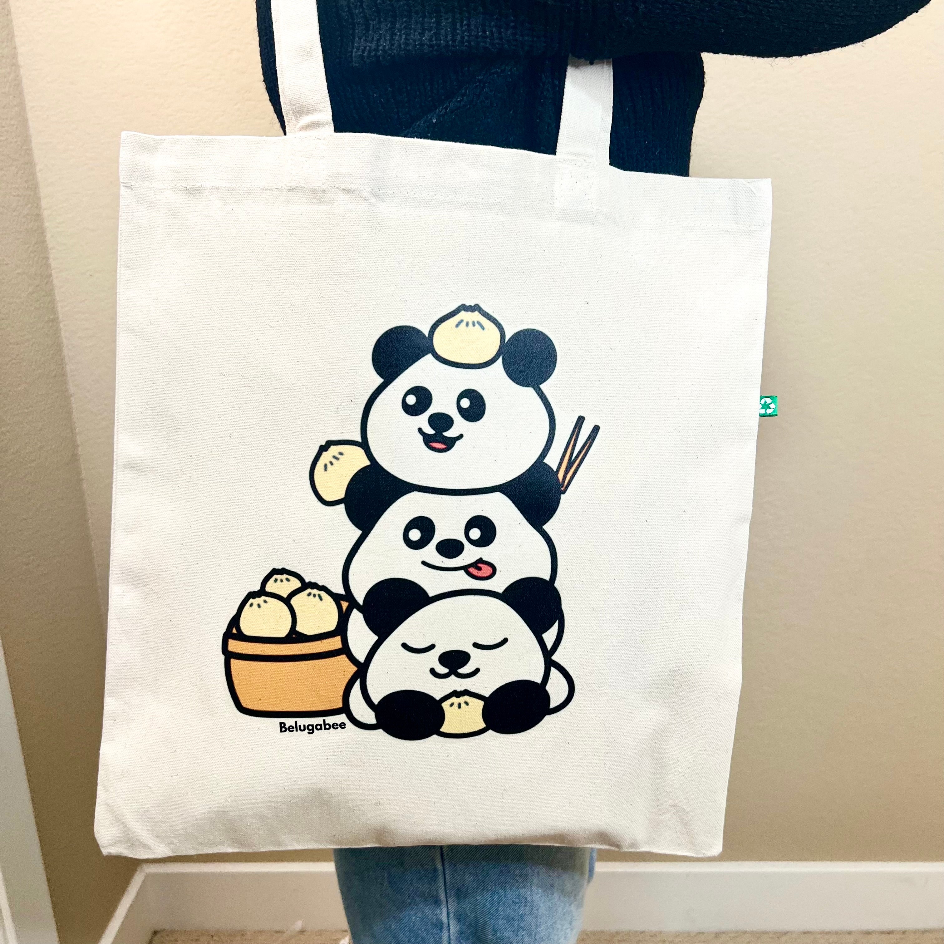 Panda Dumpling Tote Bag – belugabeeofficial