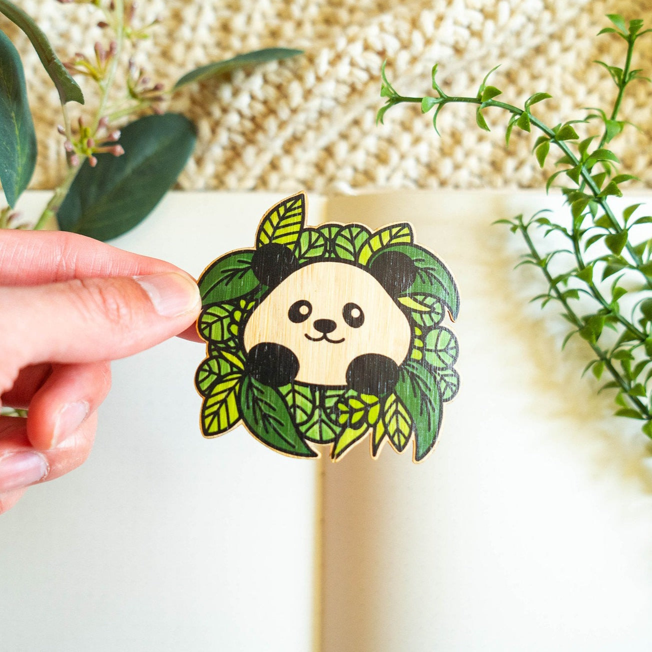 Panda Forest Animals Bamboo Sticker – belugabeeofficial